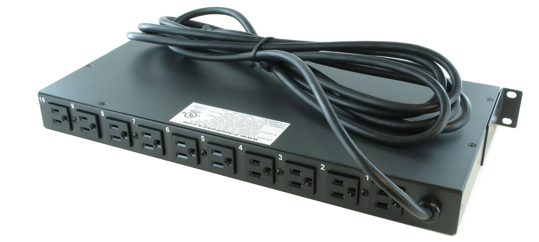 10 Outlet 19 Rack Mount Power Strip W Individual Lighted Switches A 10 Outlet 19 Rack Mount Power Strip W Individual Lighted Switches A